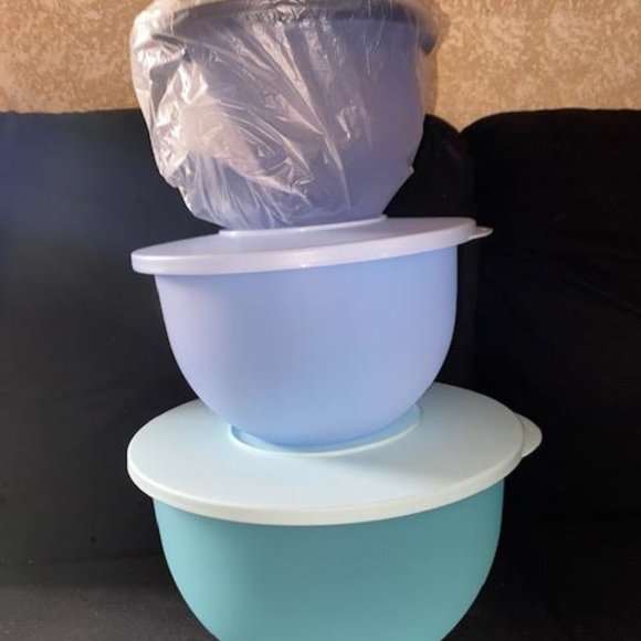 Tupperware | Kitchen | Tupperware Impressions Classic 3 Pc Bowl Set ...